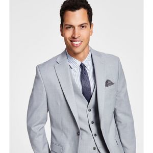 Bar III | Jackets & Coats | Bar Iii Mens Slim Fit Wool Sharkskin Suit ...